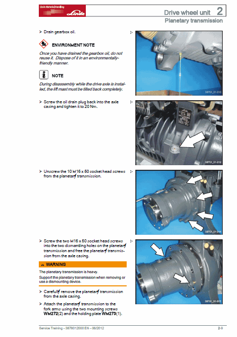 Linde 387 Series, Service Manual for Linde 387 Series, Training Service Manual for Linde 387 ...