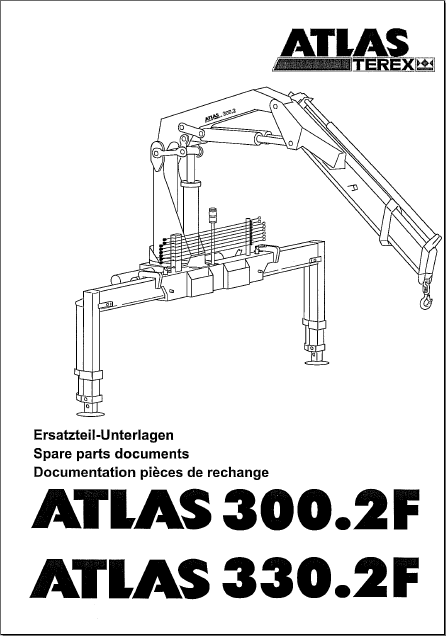 Atlas Cranes (TEREX), original spare parts catalog for Atlas cranes and ...