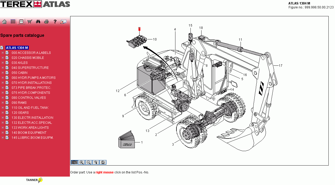 Terex Atlas, spare parts catalogs and operating instructions for Terex ...