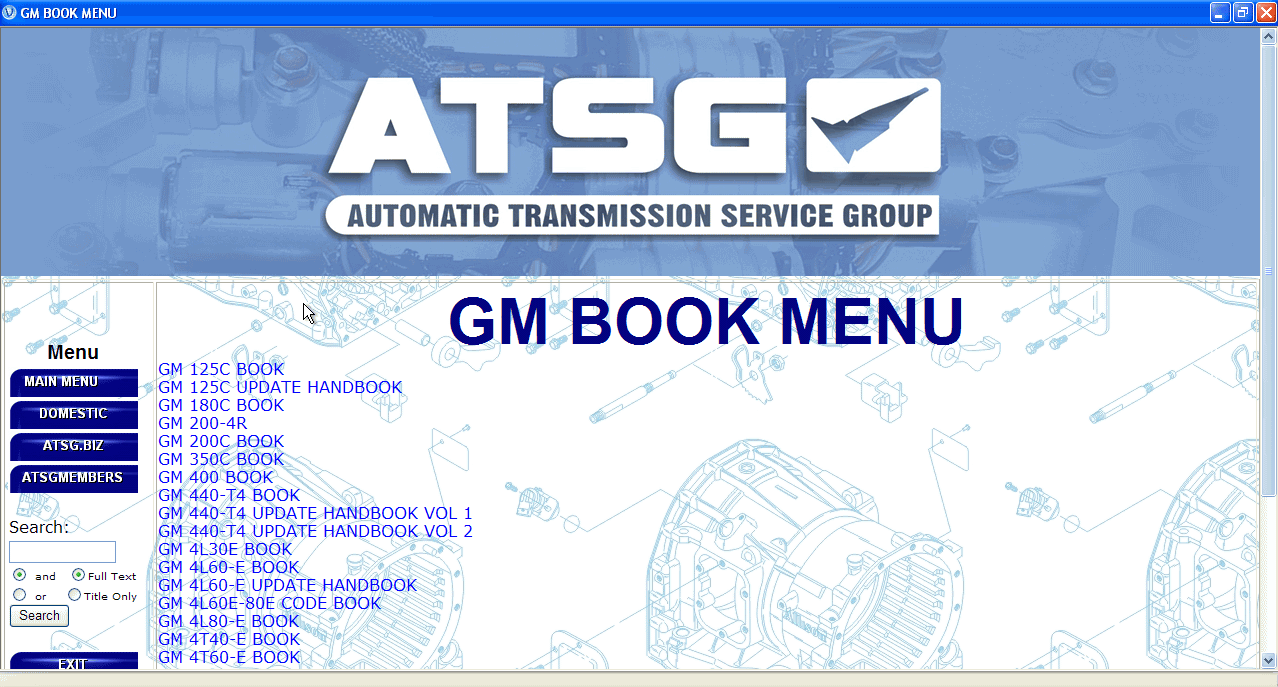ATSG 2017, automatic transmission repair manuals, ATSG 2012 ATSG 2011 ...