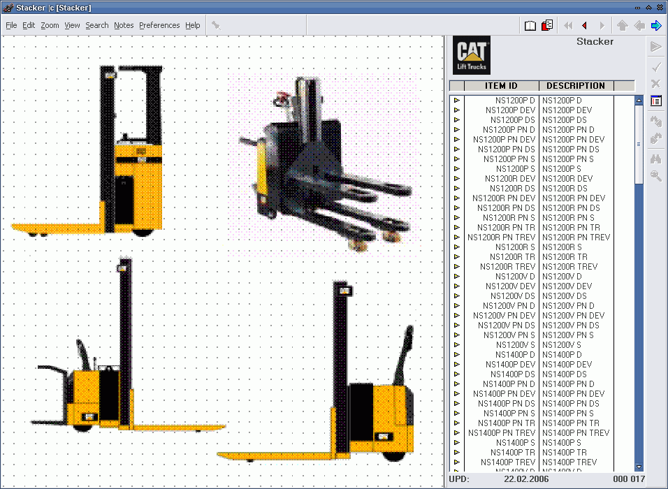 Caterpillar Forklift, spare parts catalog for Caterpillar ForkLifts ...