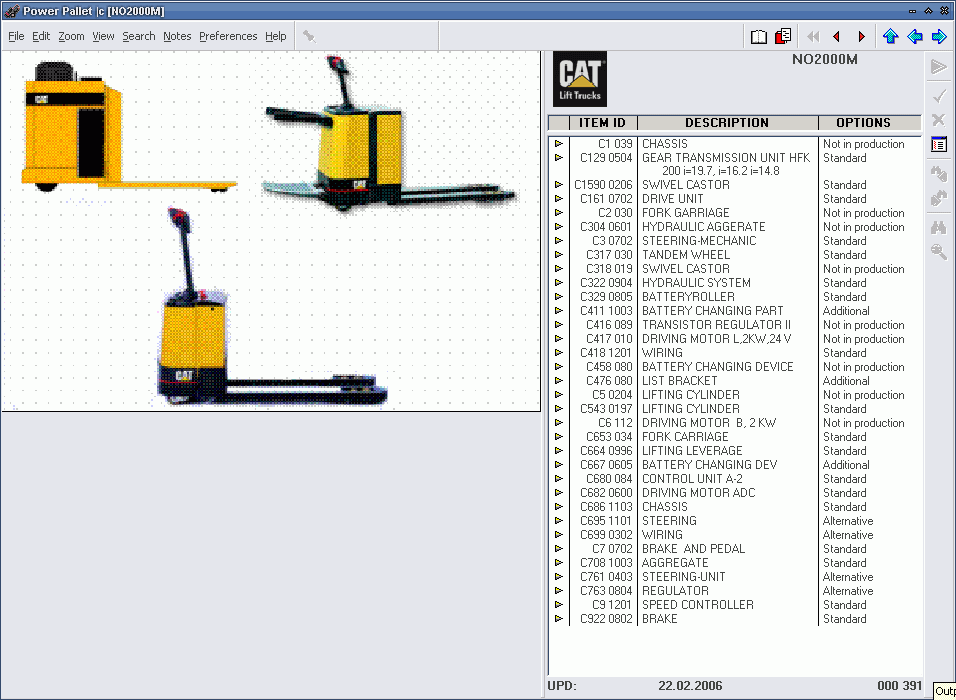 Caterpillar Forklift, spare parts catalog for Caterpillar ForkLifts ...
