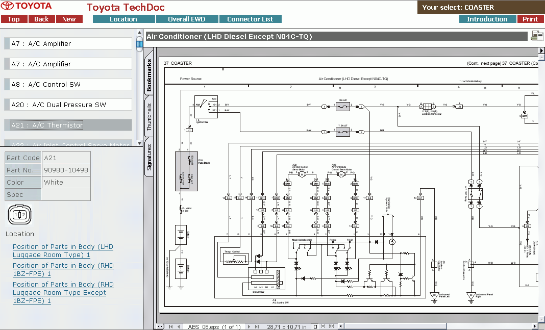 Toyota Coaster / Optimo, 1993->, full repair and services information ...