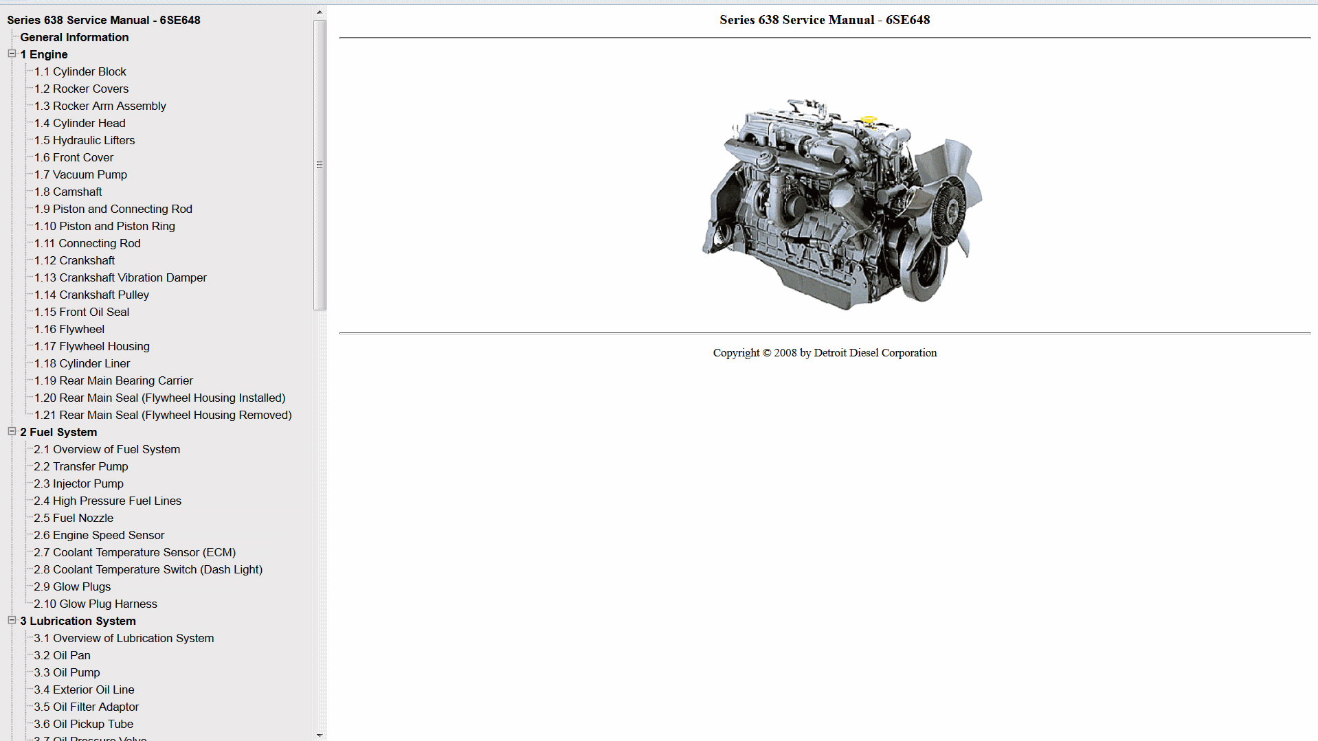 Detroit Diesel Power Service Literature On-Highway, Spare parts catalog ...