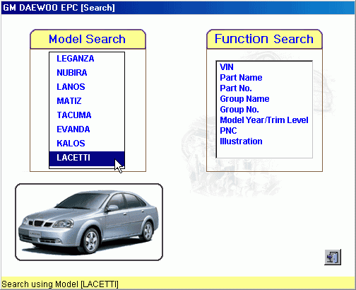 Daewoo Europe + General, Epica, Evanda, Leganza, Tacuma, Lacetti ...