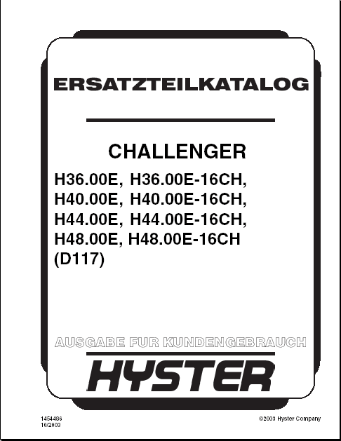 Hyster Forklift Spare Parts PDF, Hyster forklifts parts manual and ...