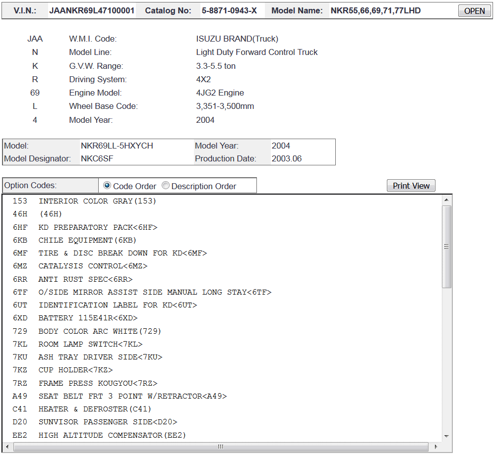Isuzu CSS-Net 2019 (NO VIN decoding), spare parts catalog for Isuzu AUVs, Isuzu BUSES, Isuzu ...