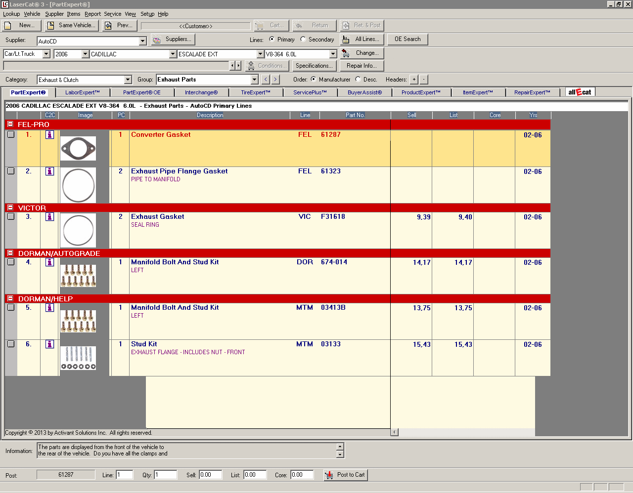 LaserCat 2025 USA, USA avtomarket spare parts catalog, Jober, List ...