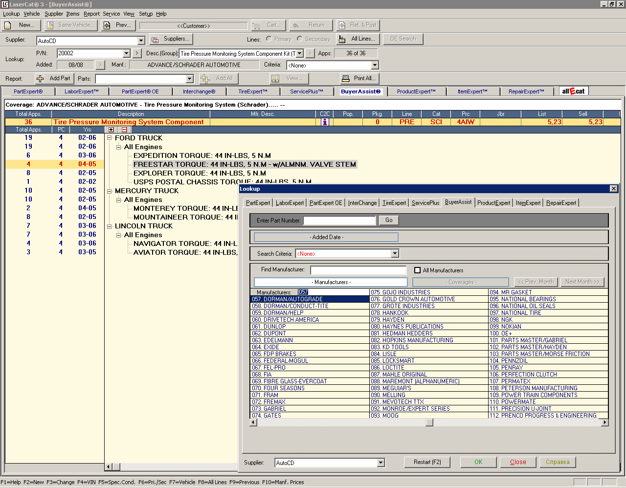 LaserCat 2025 USA, USA avtomarket spare parts catalog, Jober, List ...