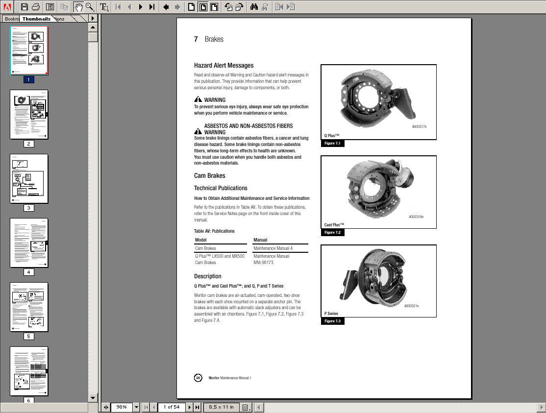Meritor Technical Electronic Library, Warranty Information, Product ...