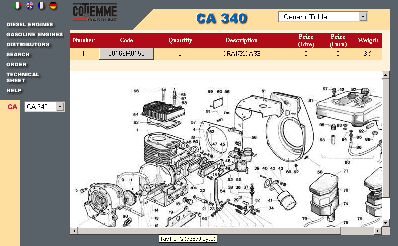 Ruggerini Motors, spare parts catalog, Ruggerini Engines spare parts ...