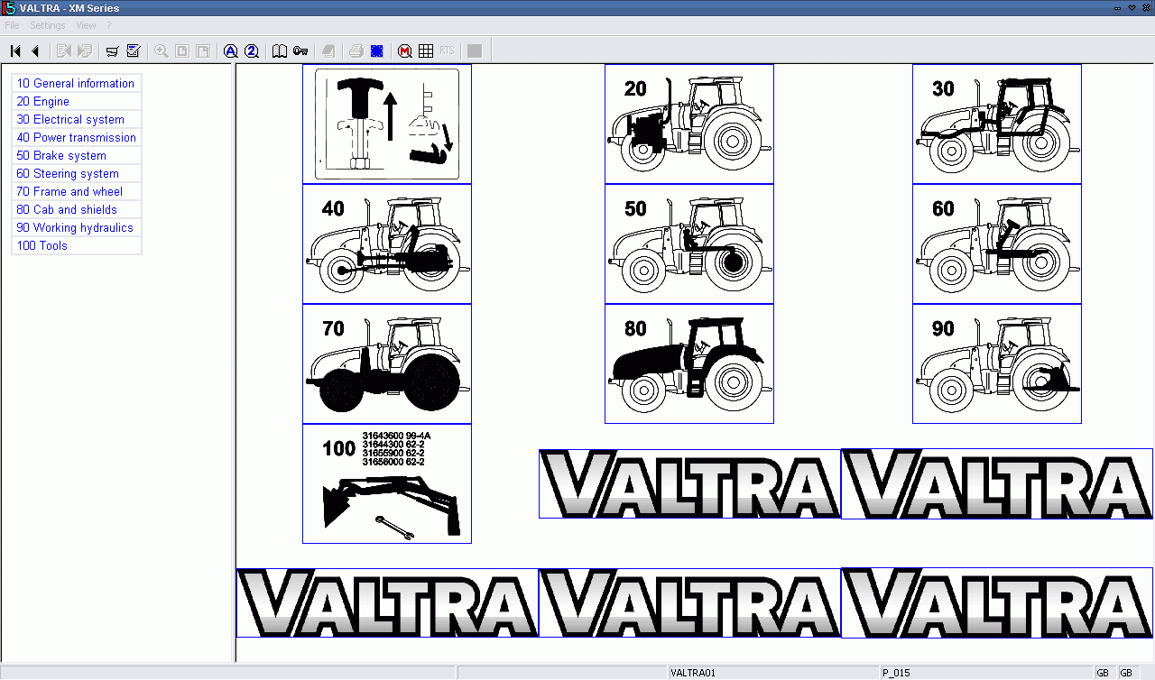 Valtra Vision, original spare parts catalog Valtra Vision, VALTRA ...