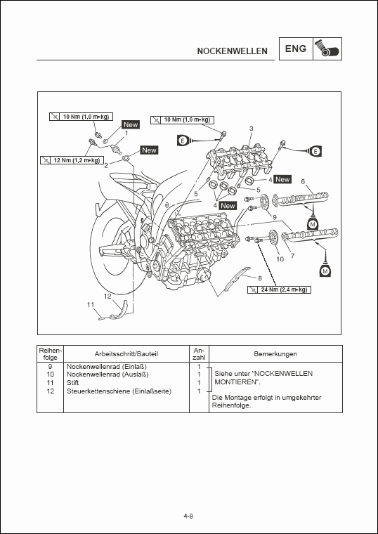 Yamaha YZF-R1 (M) 2000-2001, repair manual for YZF-R1 (M) Spare Parts Catalogs - EPC, Service ...