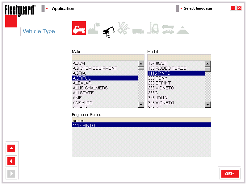 Fleetguard, filters spare parts catalog, Fleet Guard Filters Spare ...