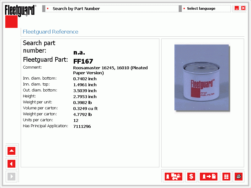 Fleetguard, filters spare parts catalog, Fleet Guard Filters Spare ...