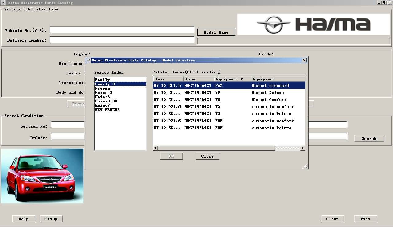 FAW Haima EPC (licensed builder of Chinese Mazdas), Epc, original spare ...